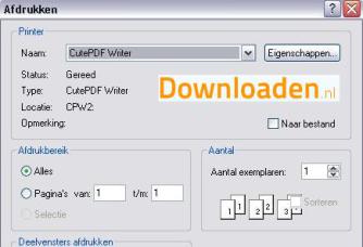 CutePDF Writer Nederlands - Gratis Download voor Windows