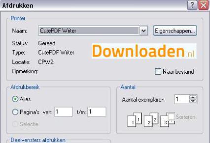 CutePDF Writer Nederlands - Gratis Download voor Windows