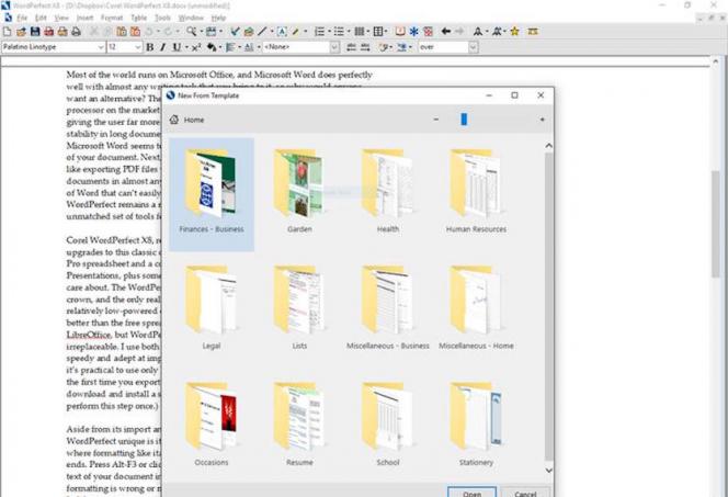 WordPerfect Office | Gratis Microsoft Office alternatief